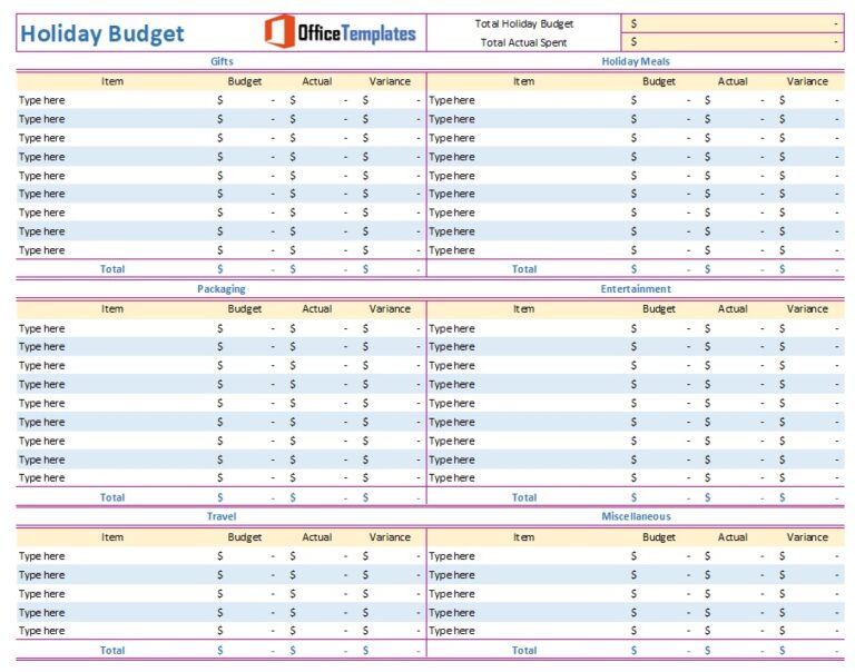Free Student Budget Templates in MS Excel Format
