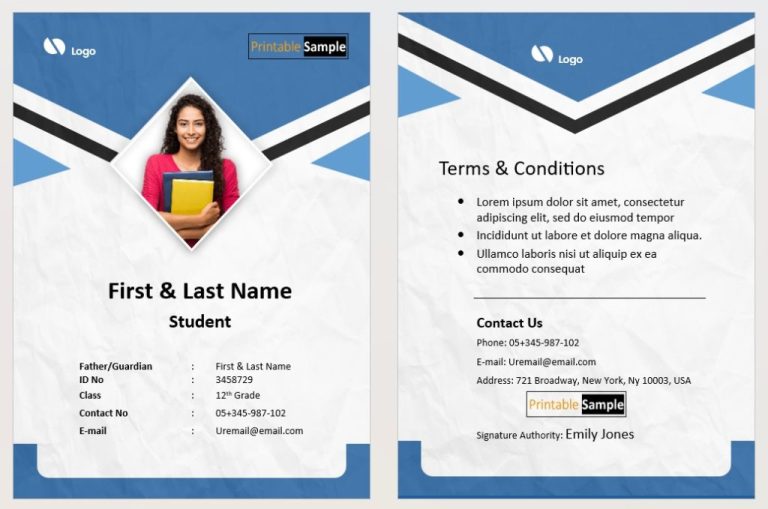 15 Free Identity (ID) Card Templates - Office Templates